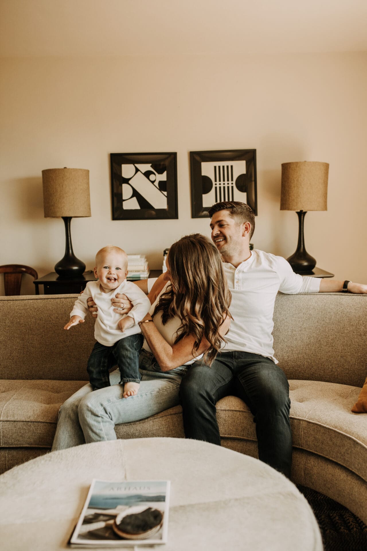 Warm and Cozy In Home Family Photos – The Schultz Family - Sabrina Lynn ...