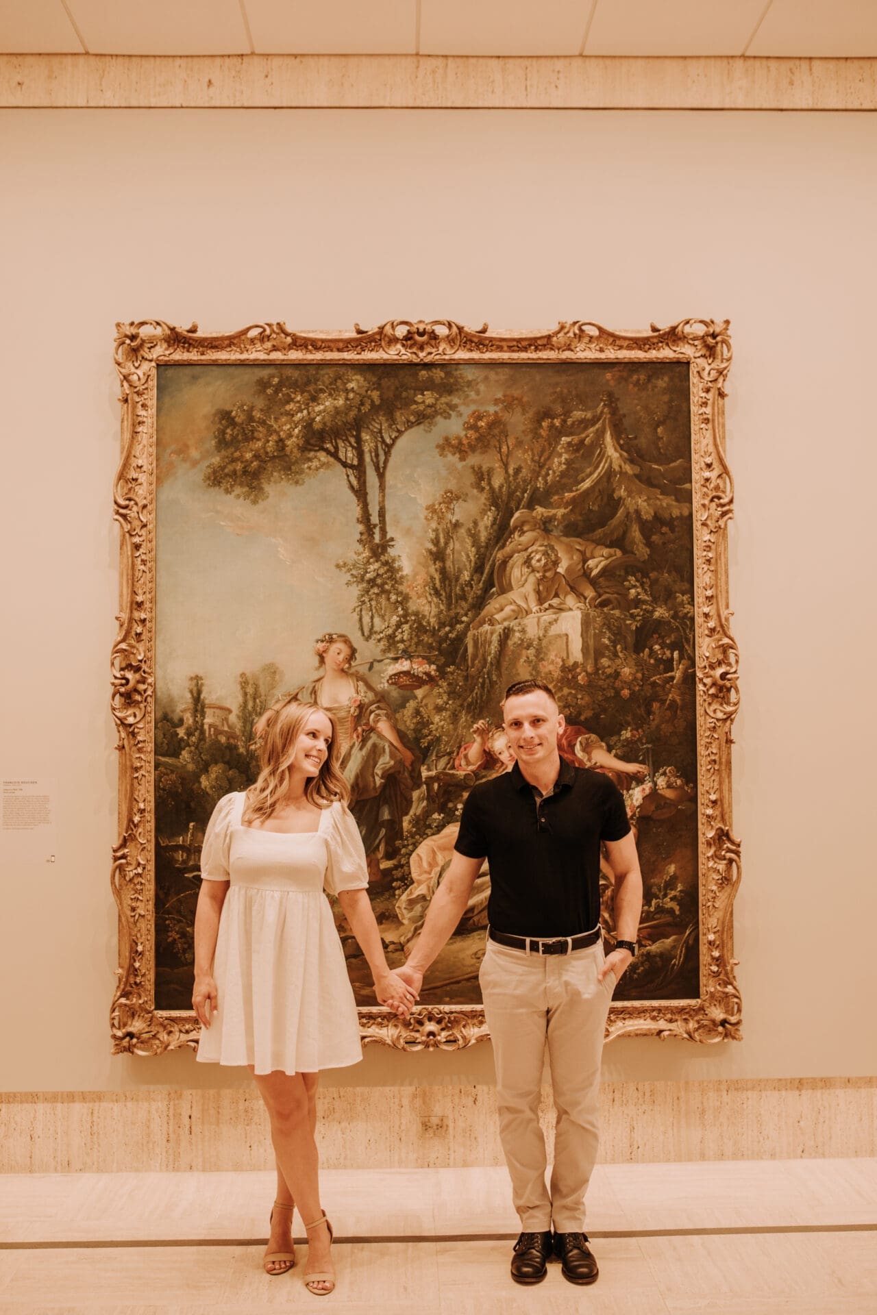 Engagement Photos in a Museum - Taylor and Austin - Sabrina Lynn Photo